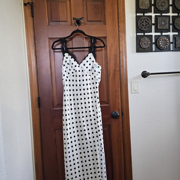 Astr | Dresses | Top Polka Dot Trend Nwt Astr Black And White Polka Dot ...